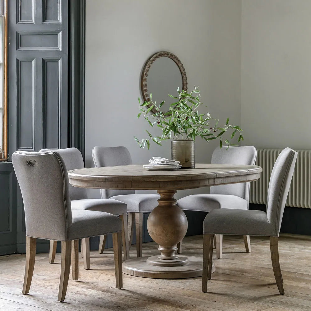 Vancouver round dining table with extension – Ebb+Flow Boutique
