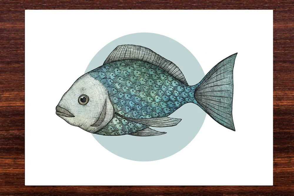 Fish Scales Art Print (A3) – Ebb+Flow Boutique